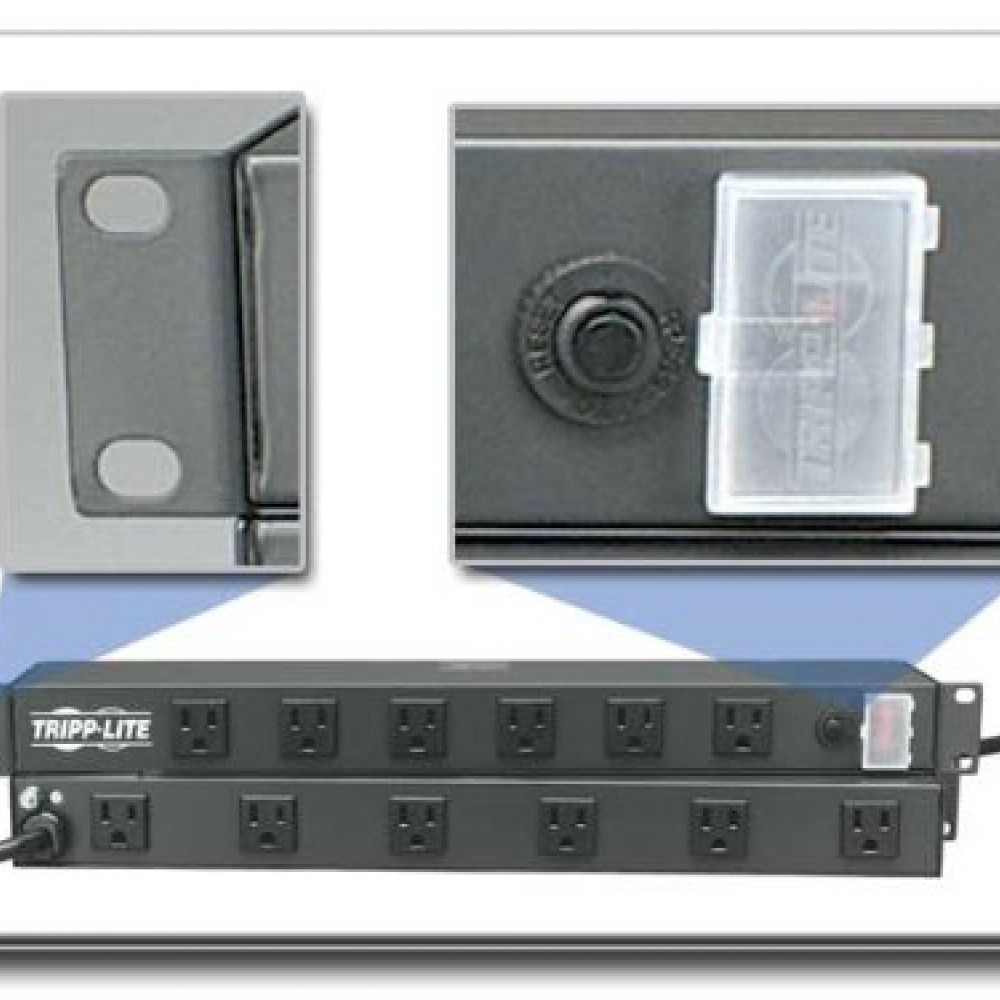 Tripp Lite Rackmount Network-Grade PDU Power Strip, 12 Right Angle ...