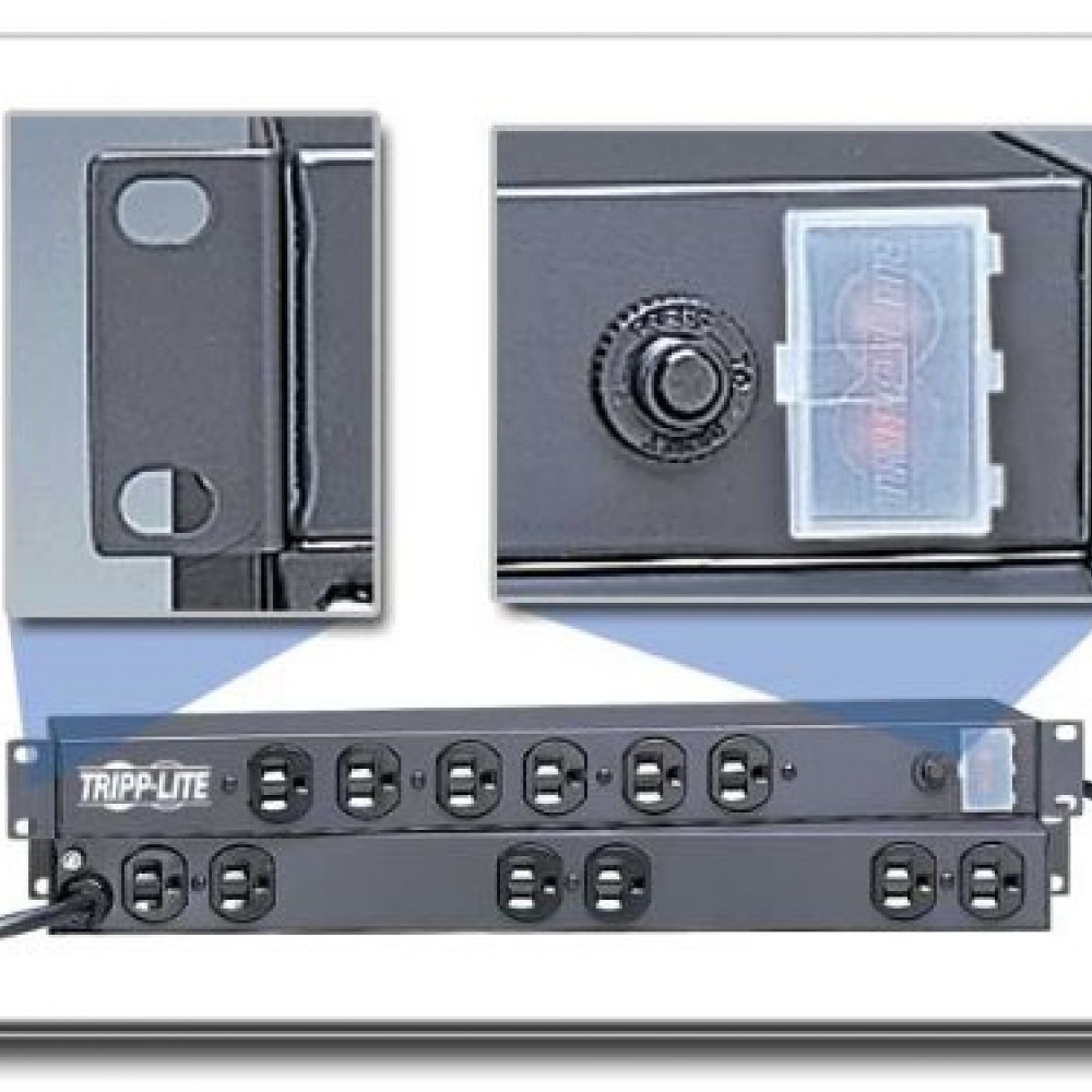 Tripp Lite Rackmount Network-Grade PDU Power Strip, 12 Right Angle ...