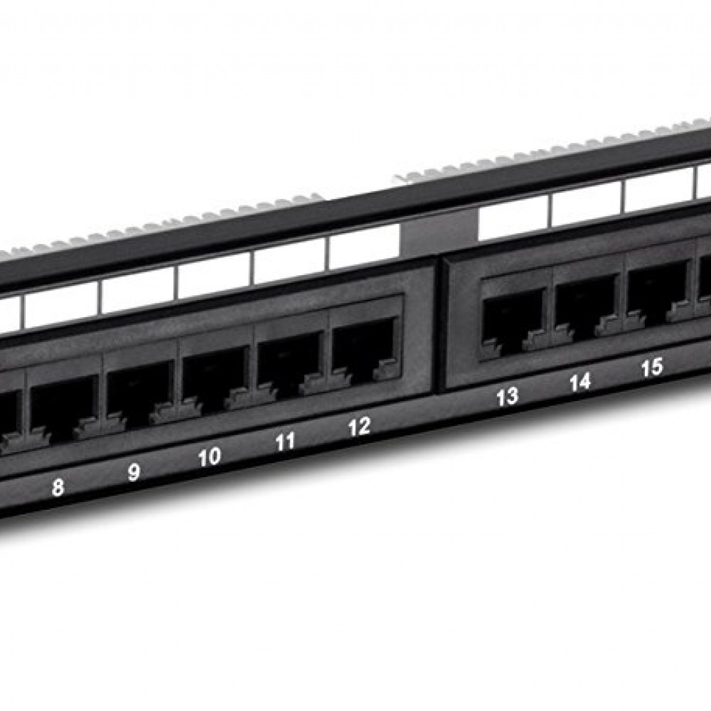 TRENDnet 24-Port Cat5/5e RJ-45 UTP Unshielded Wallmount or Rackmount ...
