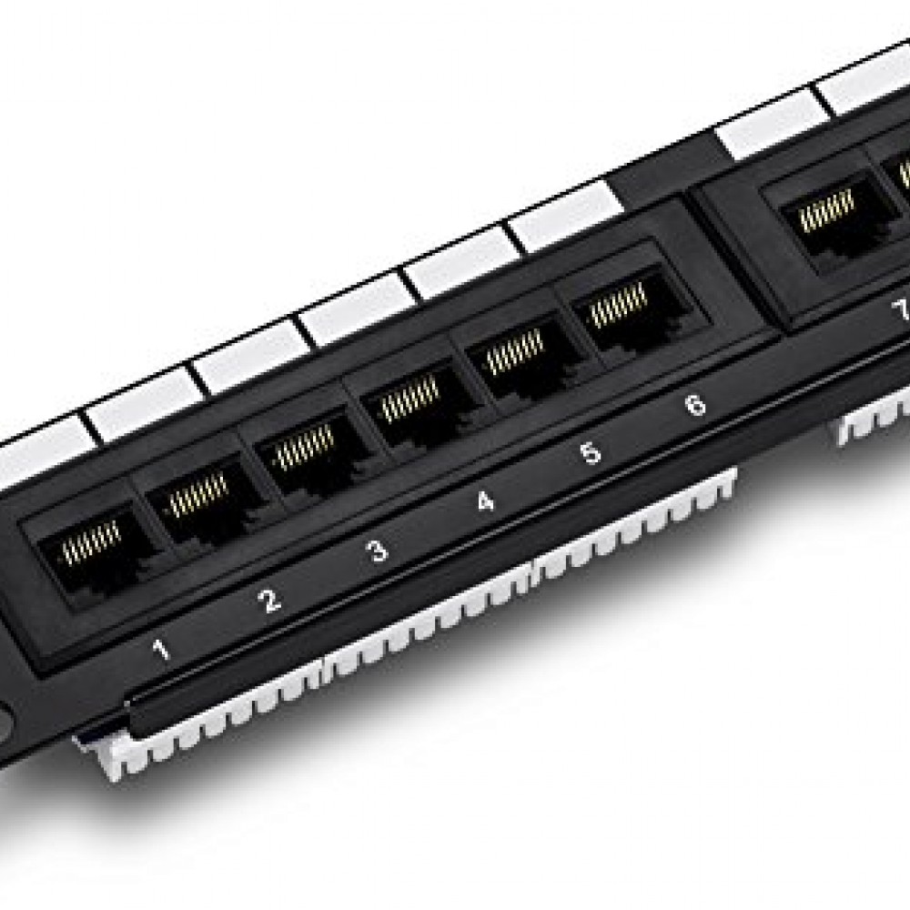 TRENDnet 24-Port Cat5/5e RJ-45 UTP Unshielded Wallmount or Rackmount ...