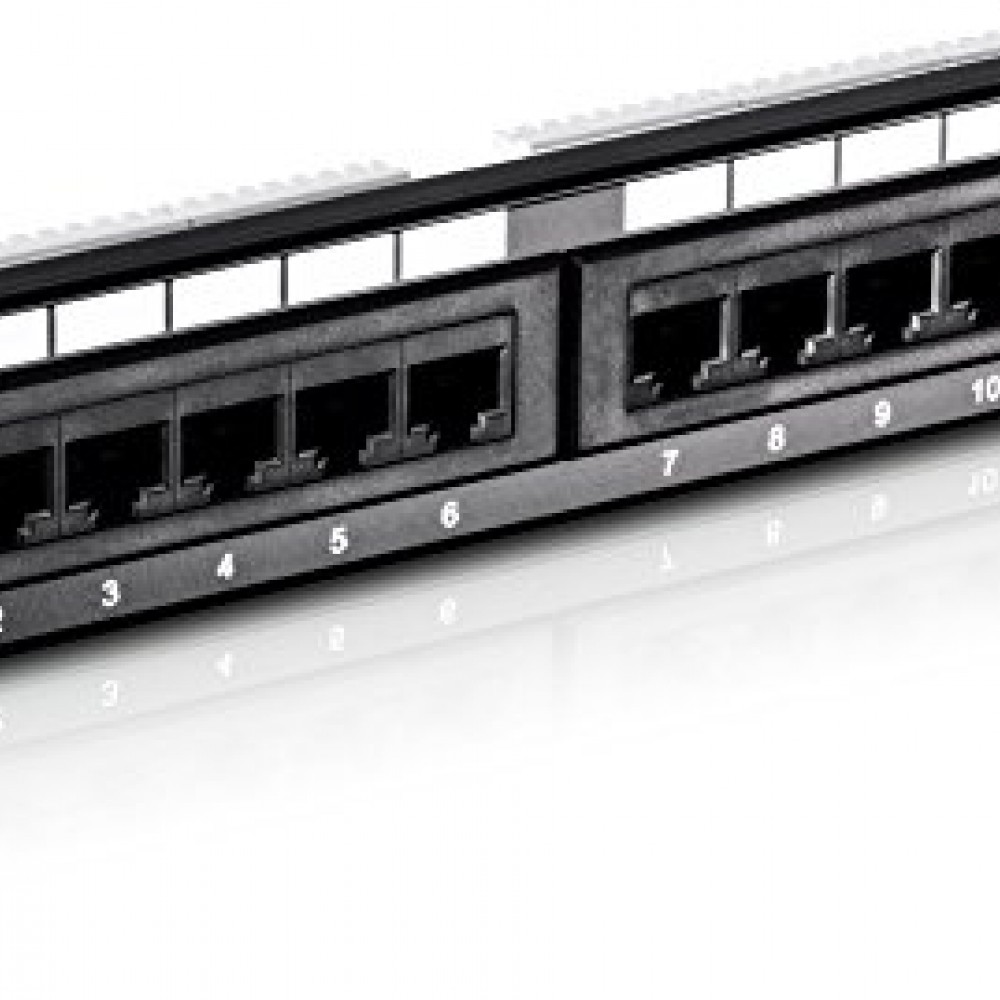 TRENDnet 24-Port Cat5/5e RJ-45 UTP Unshielded Wallmount or Rackmount ...
