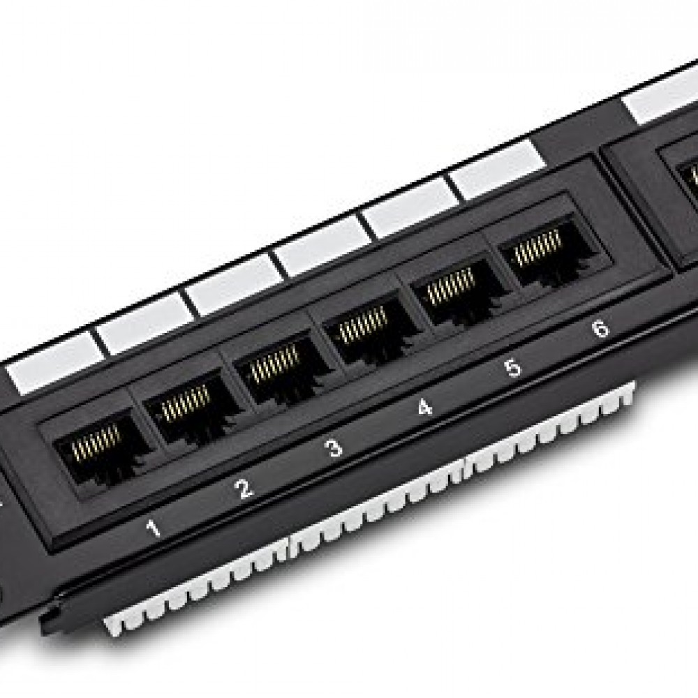 TRENDnet 24-Port Cat5/5e RJ-45 UTP Unshielded Wallmount or Rackmount ...