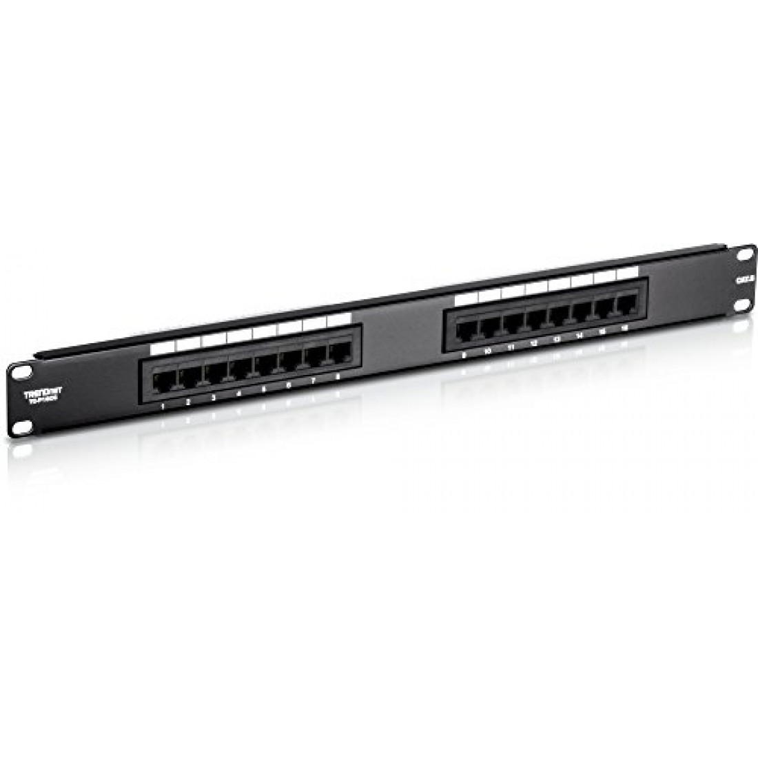 TRENDnet 24-Port Cat5/5e RJ-45 UTP Unshielded Wallmount or Rackmount ...