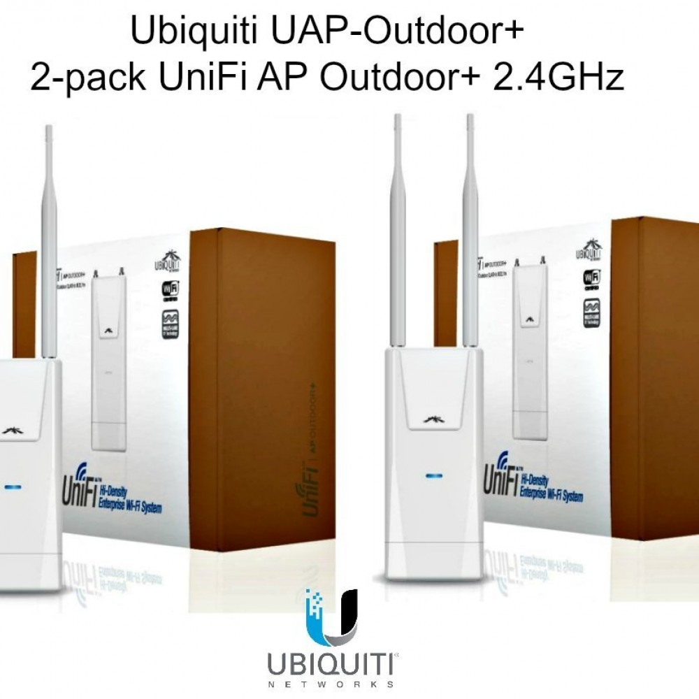 Ubiquiti UAP-Outdoor+ 2-pack UniFi AP Outdoor+ 2.4GHz PoE 802.11n ...