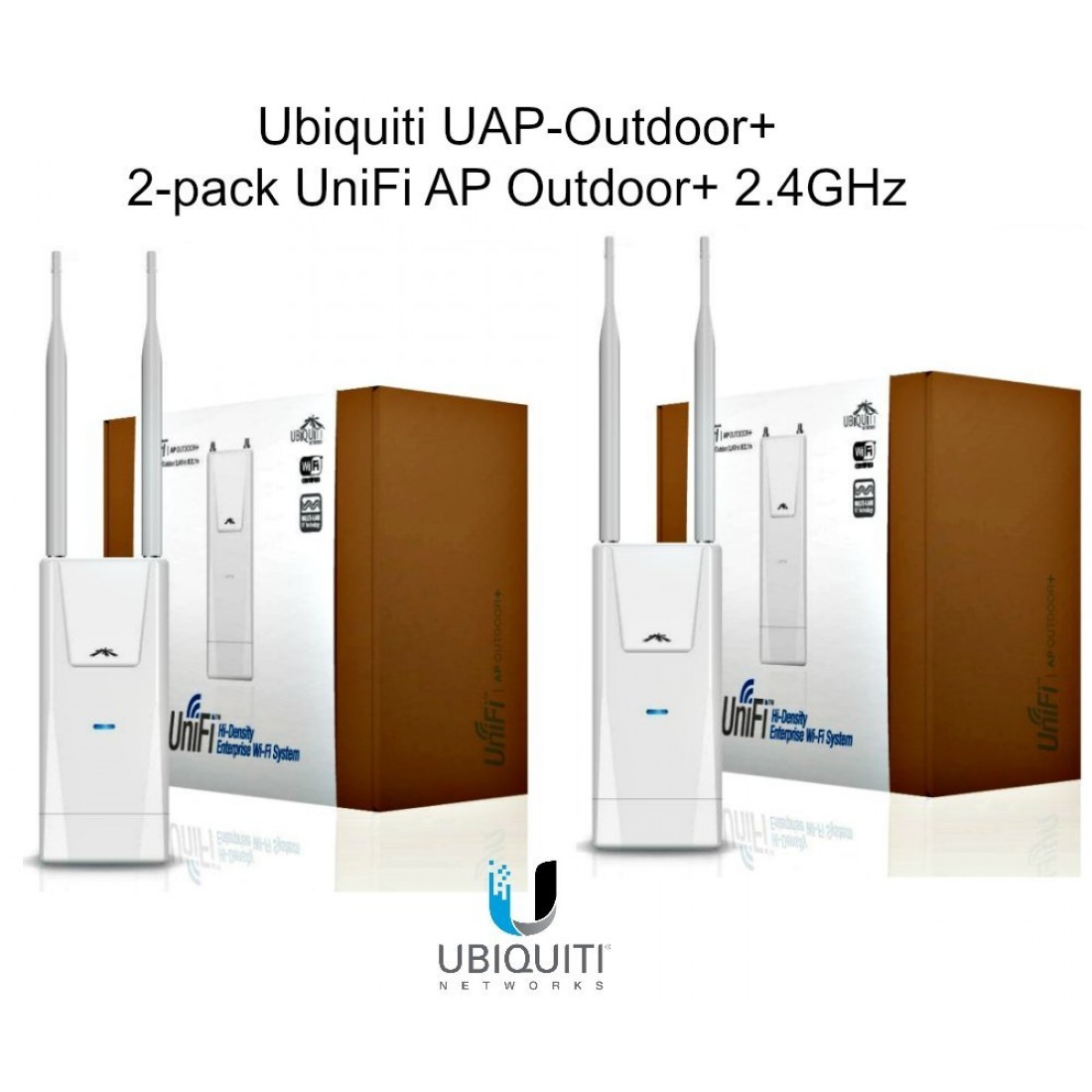 Ubiquiti UAP-Outdoor+ 2-pack UniFi AP Outdoor+ 2.4GHz PoE 802.11n ...