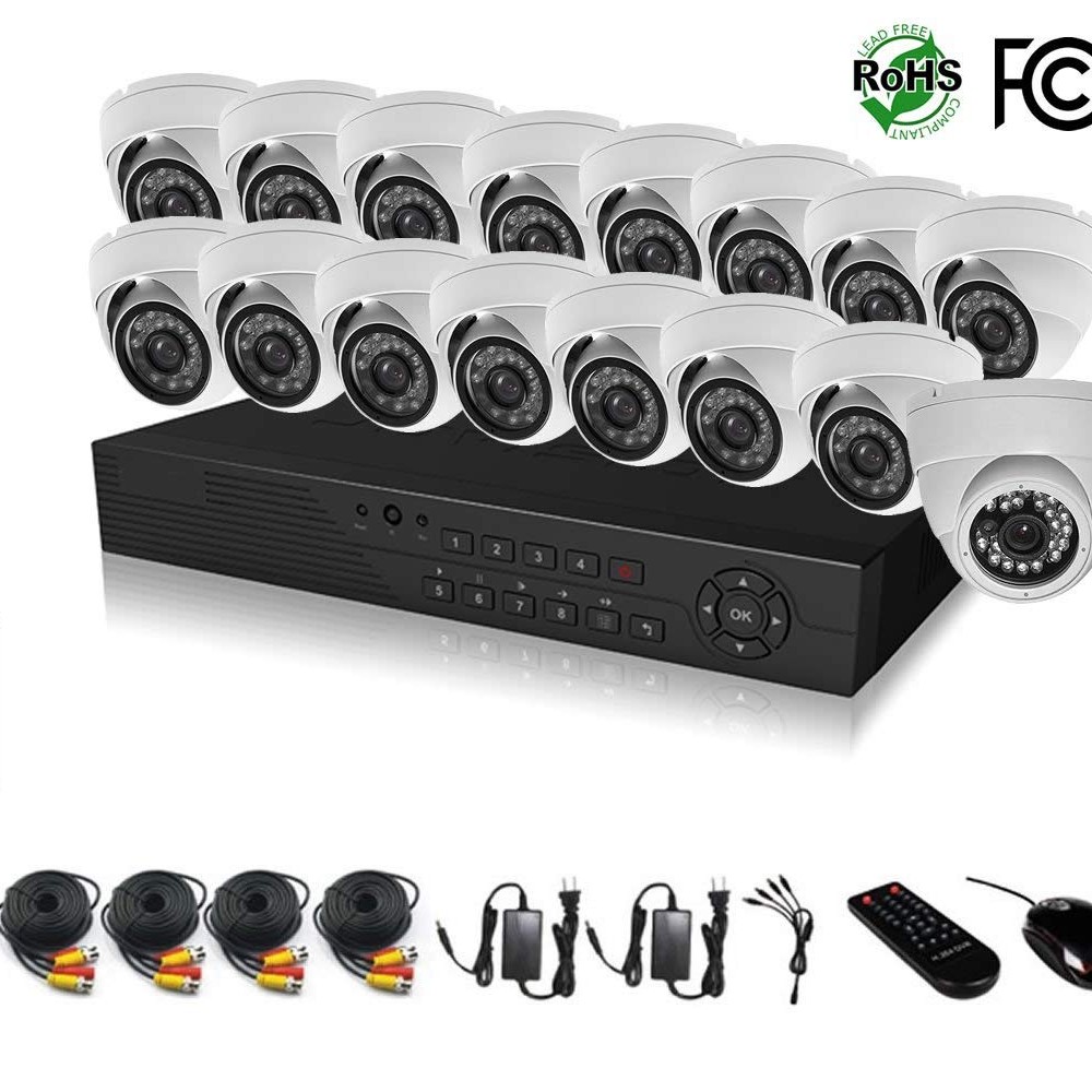 HDView 20CH Tribrid: 16 Channel DVR + 4 Channel NVR, 2.4MP 1080P HD ...