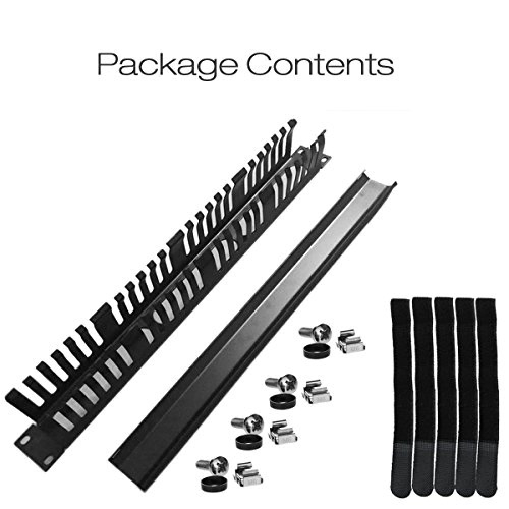 Lancher 19 Inch 1U Cable management Horizontal Cable Rack Mount manager ...