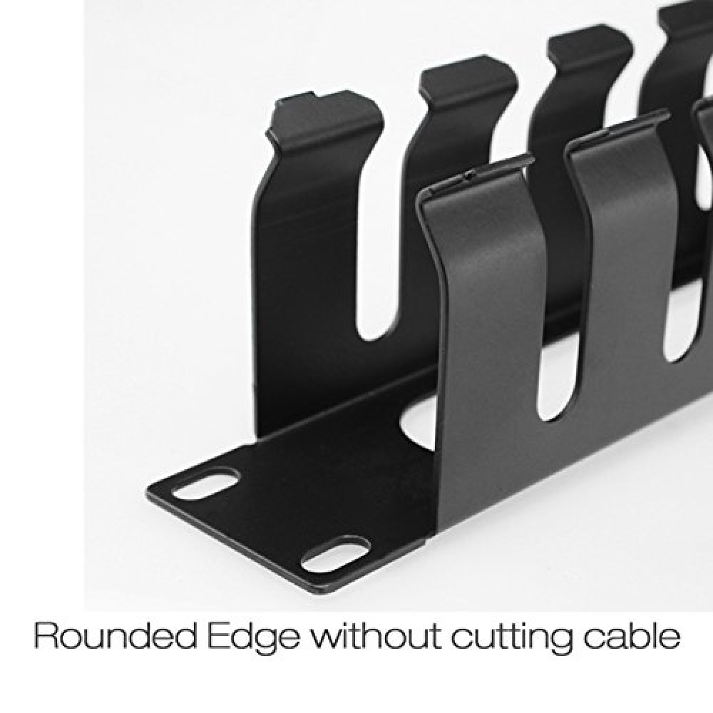 Lancher 19 Inch 1U Cable management Horizontal Cable Rack Mount manager ...