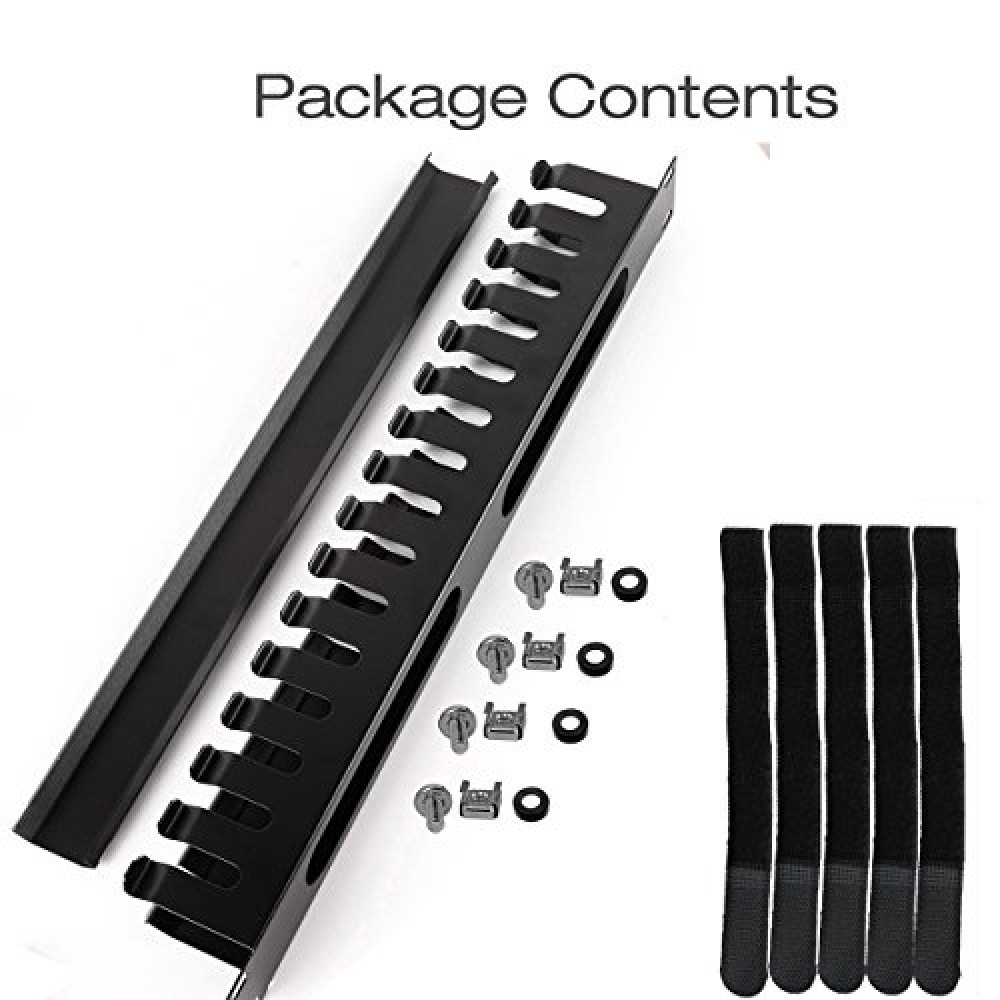 Lancher 19 Inch 1U Cable management Horizontal Cable Rack Mount manager ...