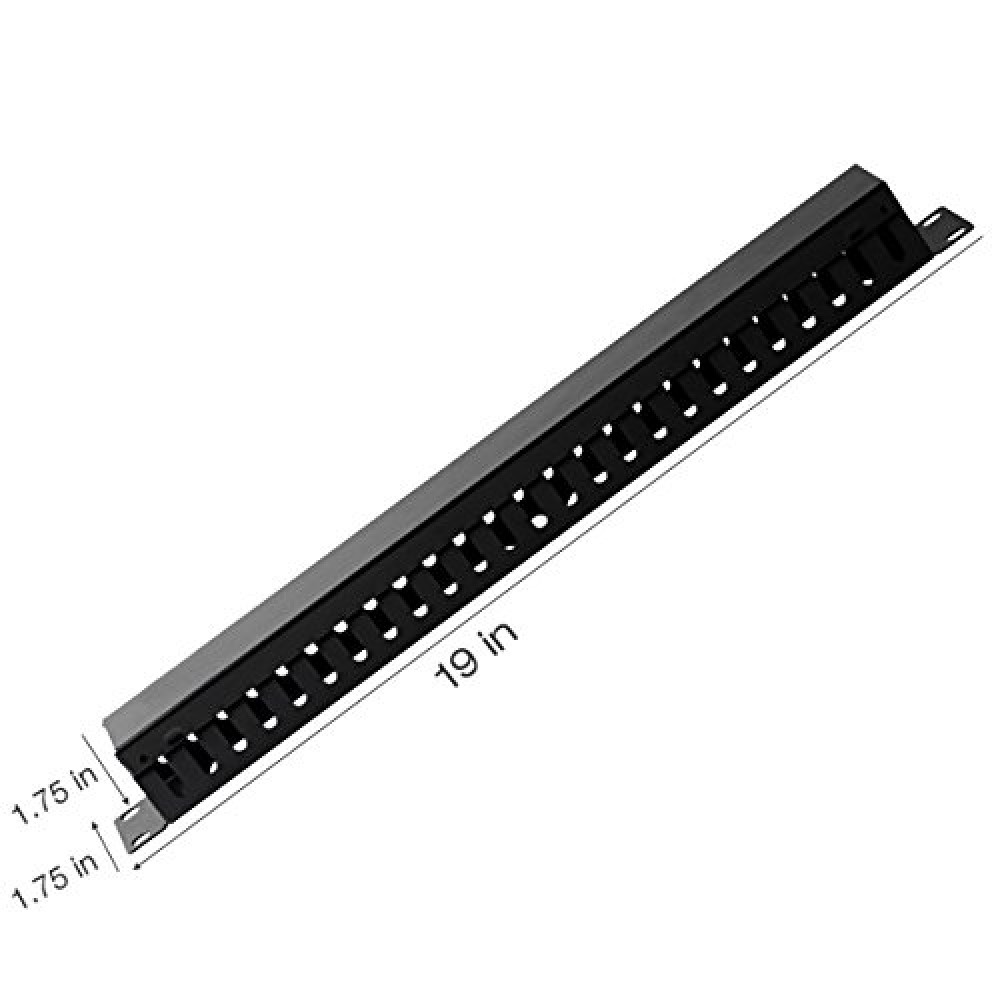 Lancher 19 Inch 1U Cable management Horizontal Cable Rack Mount manager ...