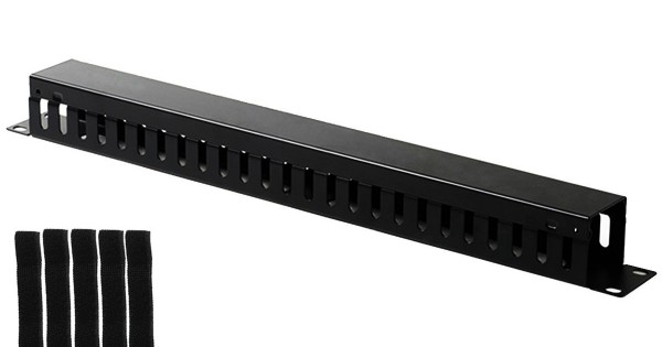 Lancher 19 Inch 1U Cable management Horizontal Cable Rack Mount manager ...